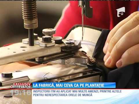 La o fabrică de confecţii angajații sunt tratați ca niște sclavi - YouTube