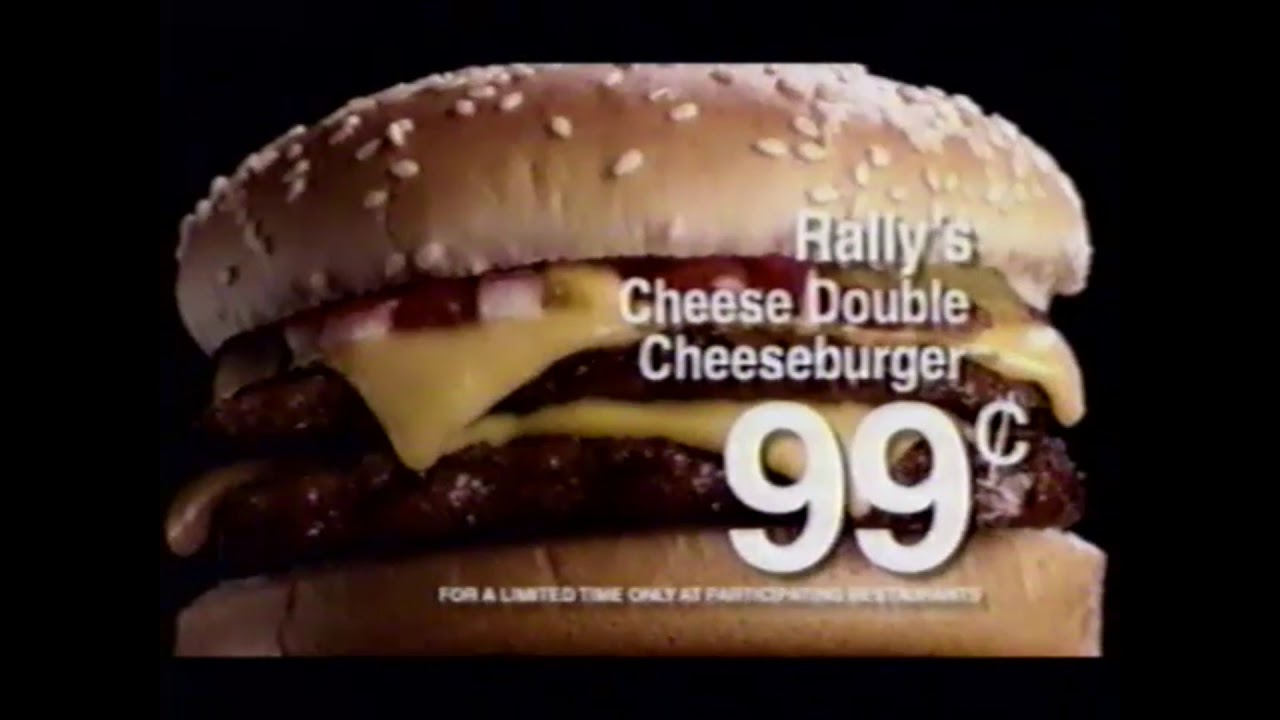 Rally's Cheese Double Cheeseburger Commercial - YouTube