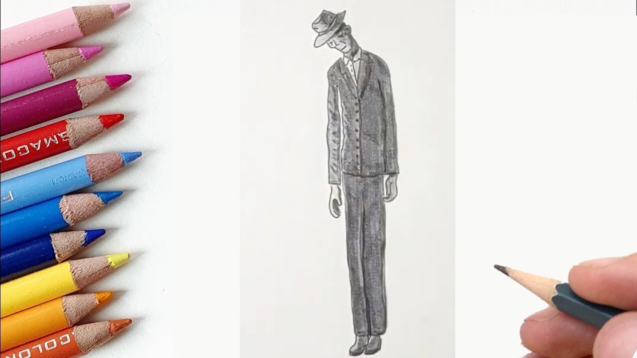 How to draw Thin Man (Little Nightmares II) - YouTube