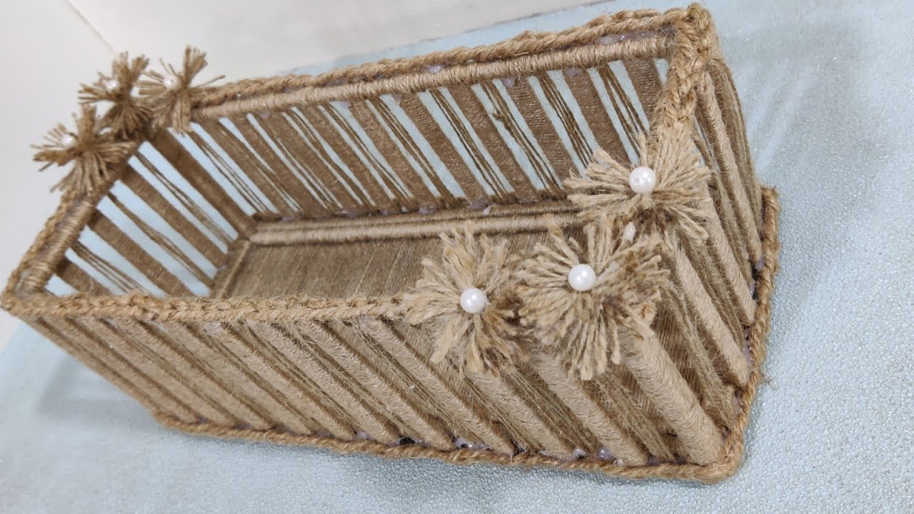 370. Jute Craft | Easy Jute Box - YouTube