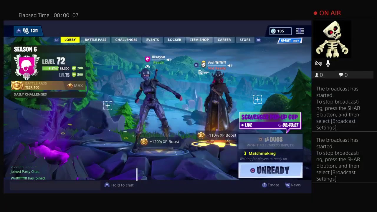 Fortnite stream/squad/stw/Duos - YouTube
