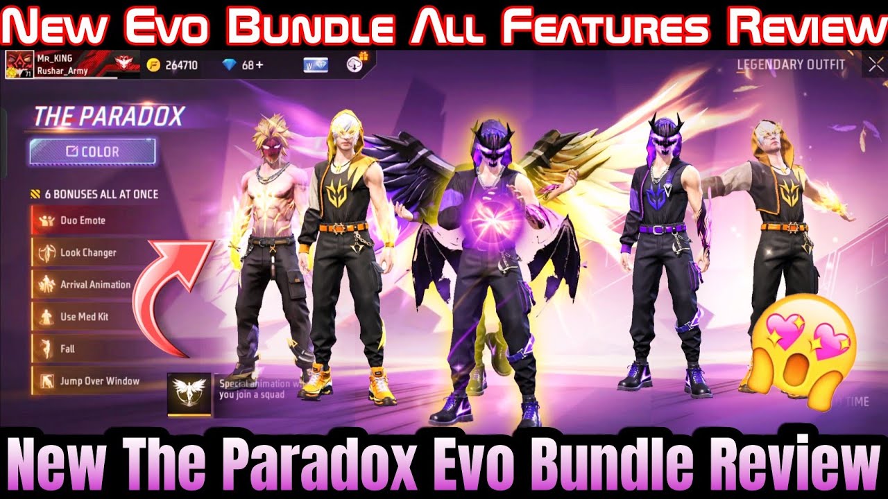 The Paradox Bundle Full Review😍 | New Evo Bundle Total Diamond | New ...