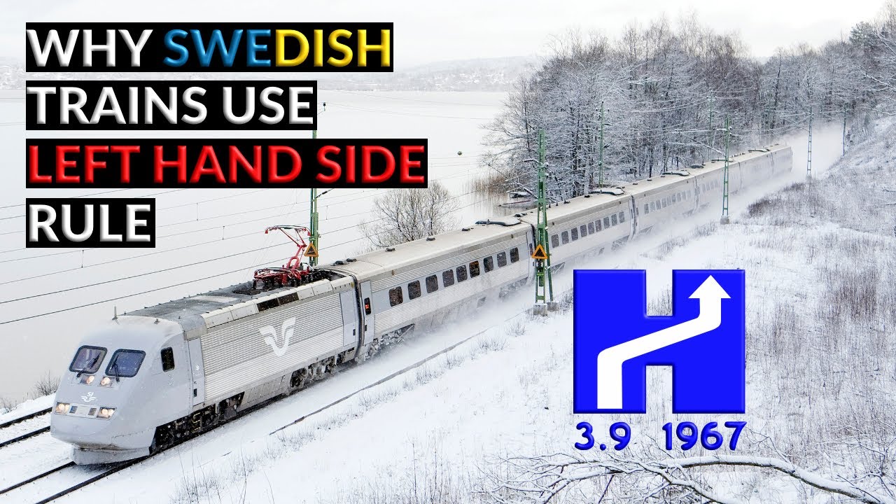Trains in Sweden Use Left Hand Traffic - YouTube