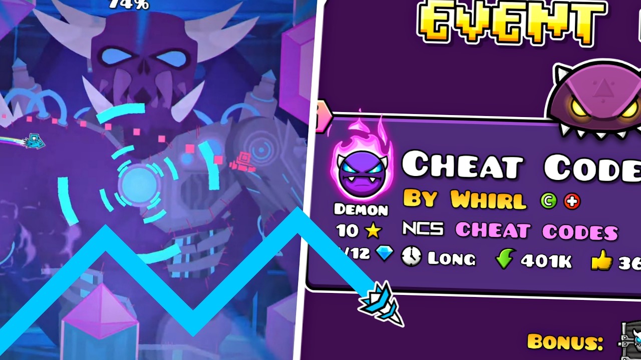 The First Event Bossfight! | "Cheat Codes" [Demon] | Geometry Dash ...