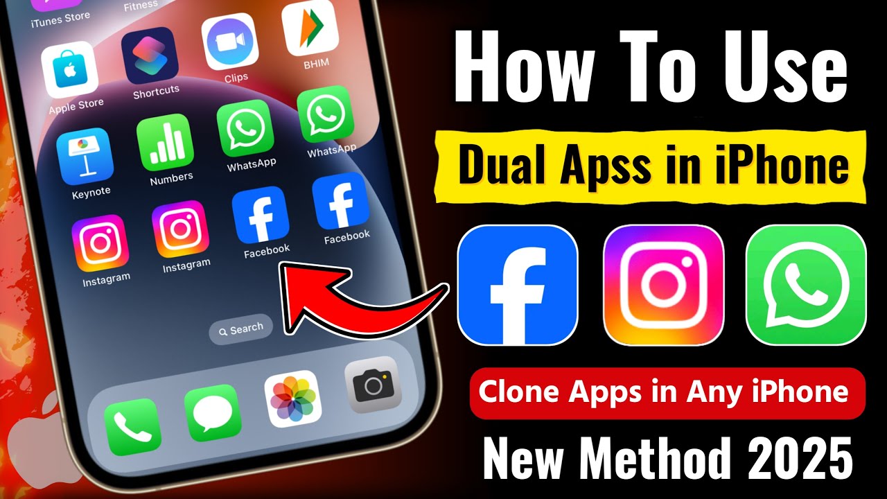 How To Use Dual Apps in iPhone | iPhone Me Dual Apps Kaise Chalaye ...