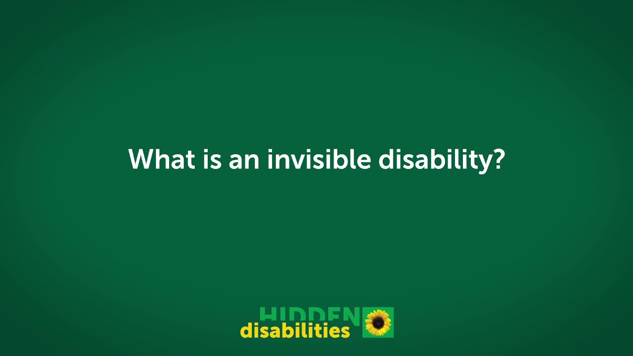 What is an invisible disability? - YouTube
