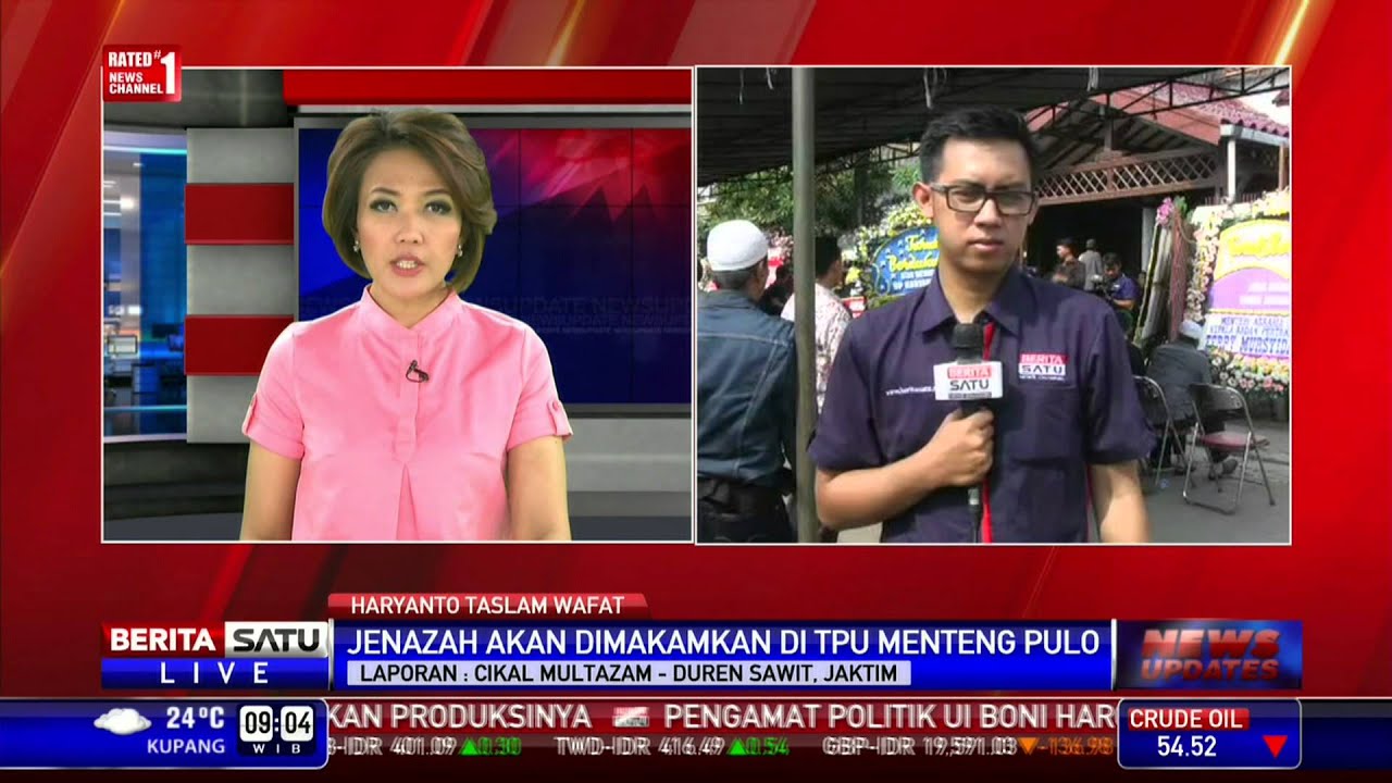 Wagub DKI Melayat Rumah Duka Haryanto Taslam - YouTube