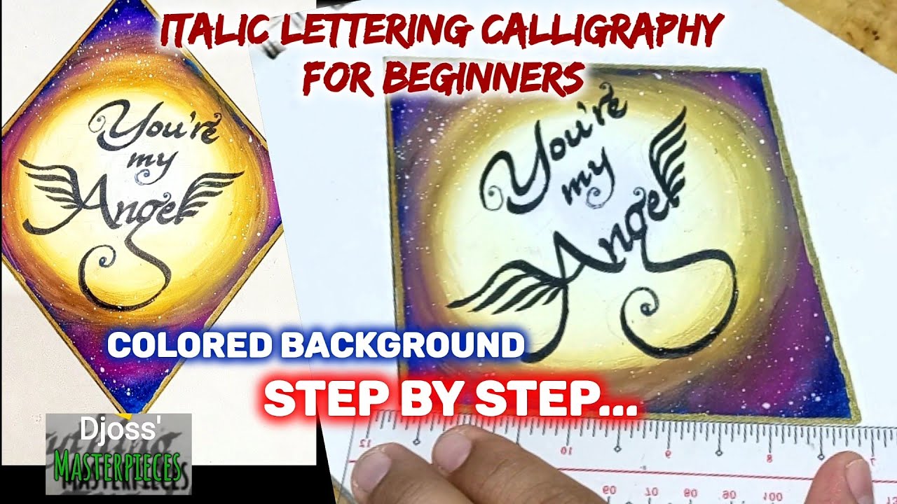 You're My Angel | Italic Lettering Calligraphy for Beginners #shorts # ...