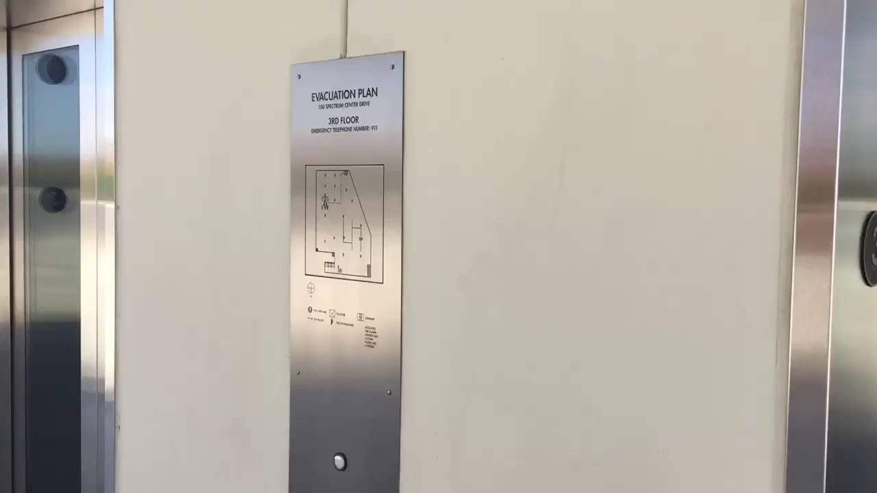 Mitsubishi Hydraulic Elevators @ 150 Spectrum Center Parking Garage ...