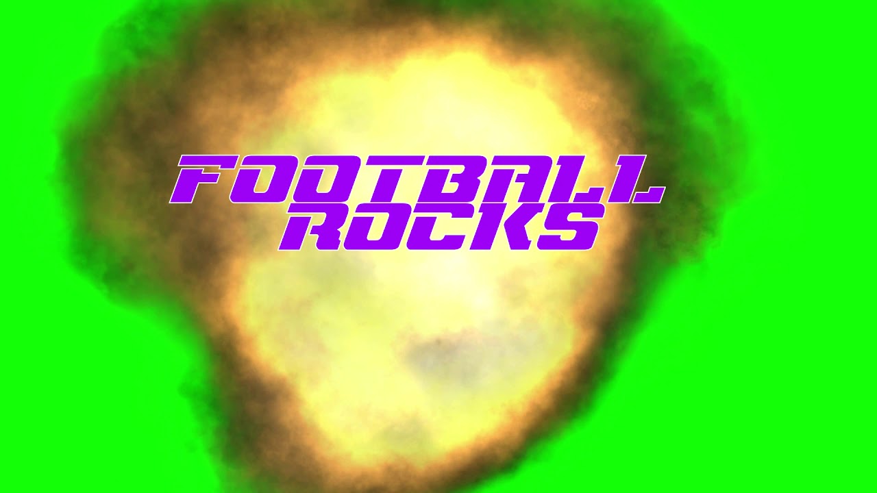 Football Rocks with Nuke effect free green screen, nfl, ncaa - YouTube