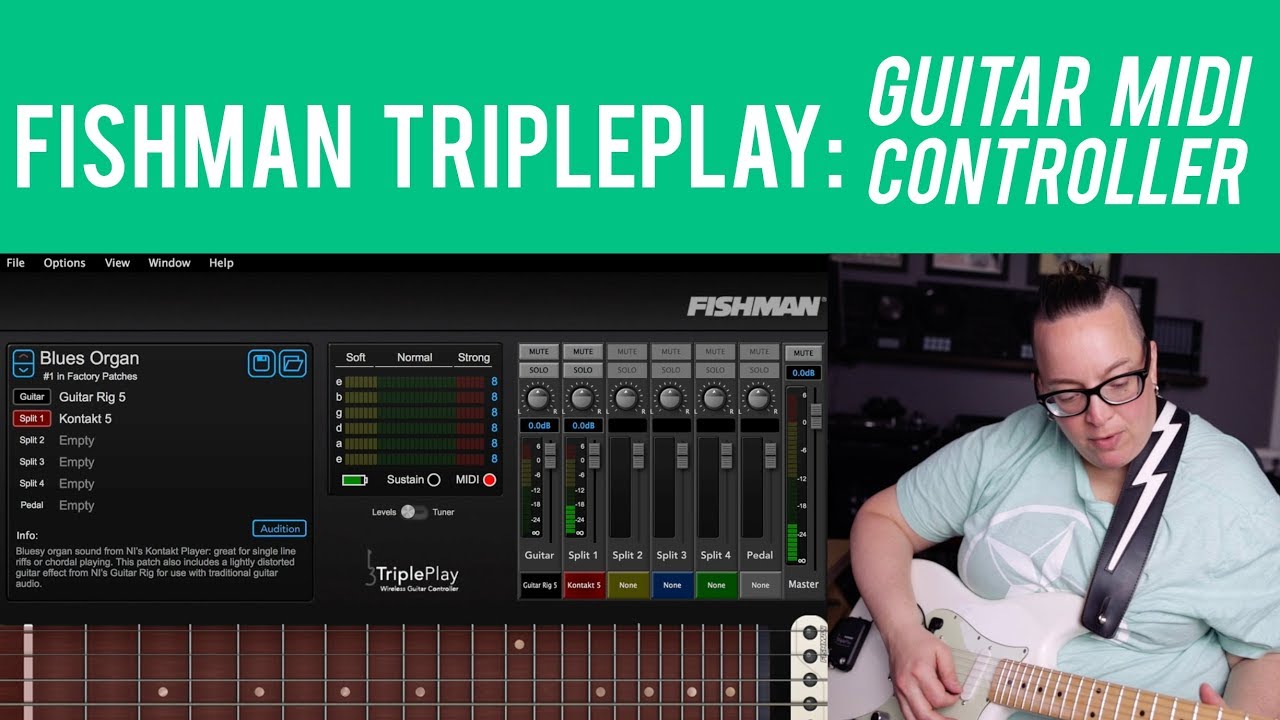 Fishman TriplePlay Guitar Midi Controller Demo - This is crazy! - YouTube
