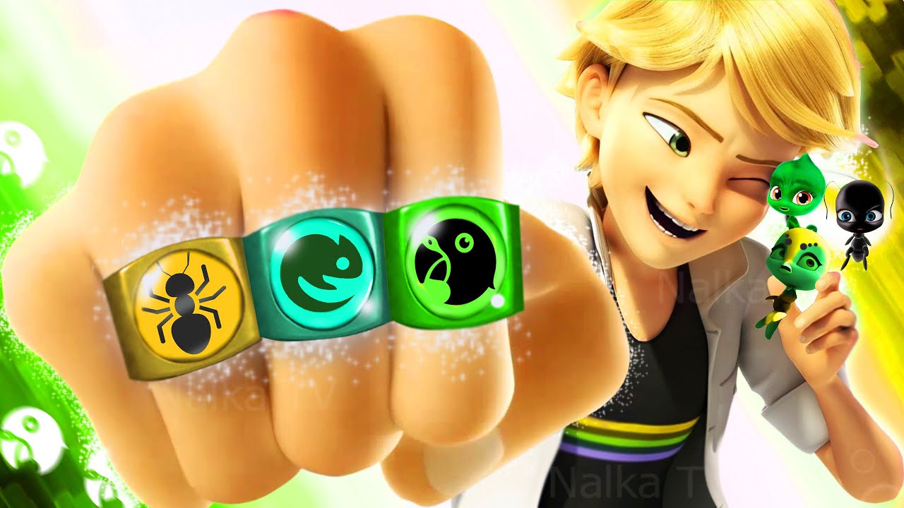 🔴CHAMELEON+ANT+PARROT -NEW TRANSFORMATION ADRIEN 🐞 LADYBUG AND CAT NOIR ...