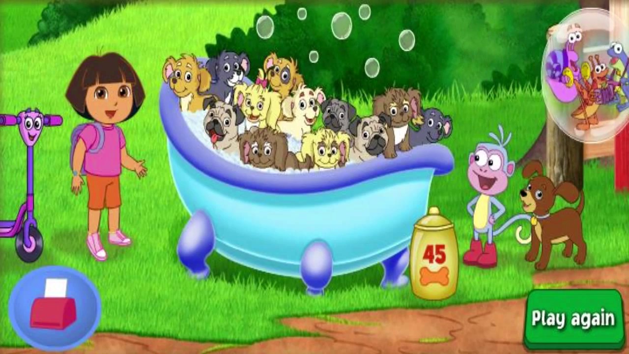 Dora the explorer - Find those Puppies - YouTube
