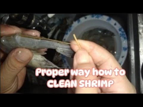 How to clean and cut Prawn/ Shrimp before cooking - YouTube