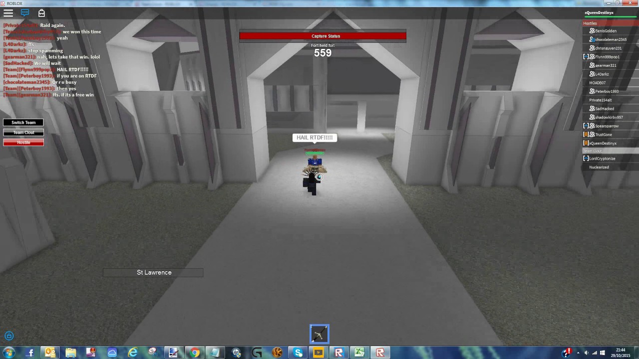 Roblox Team Clout arguing over win Oct 15 against RTDF - YouTube