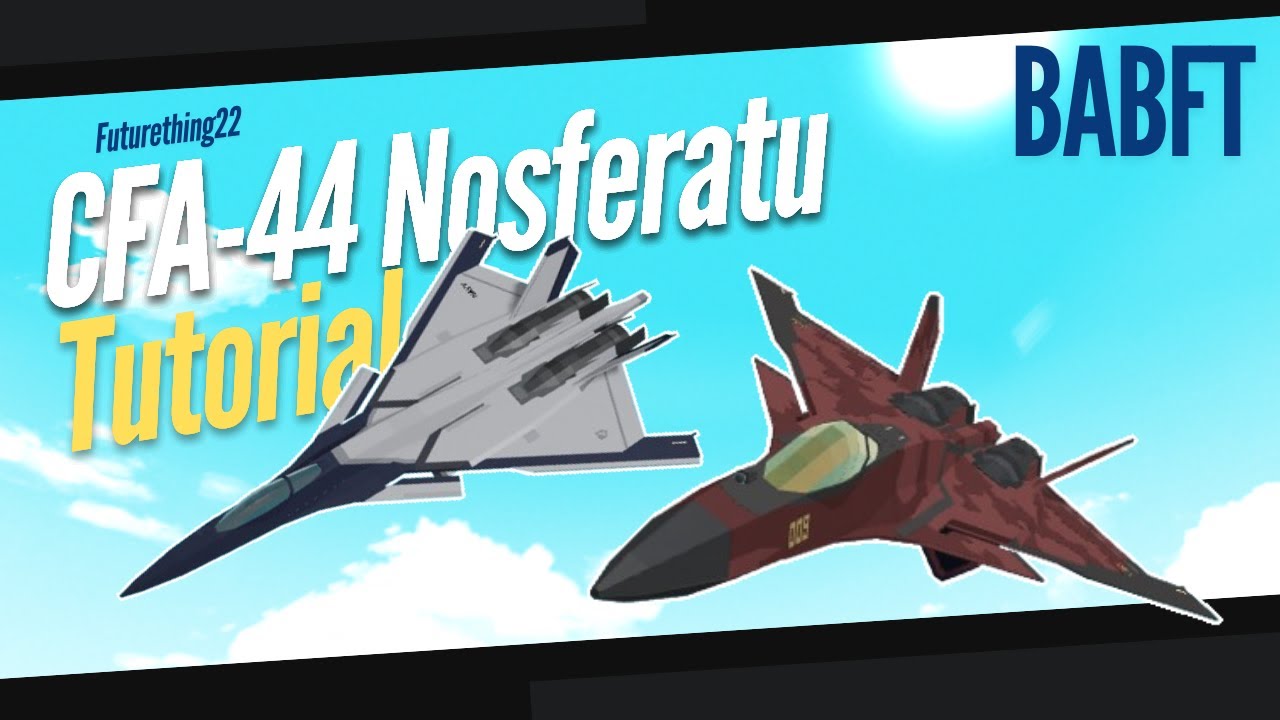 CFA-44 Nosferatu Fighter Jet Tutorial (Roblox Build a Boat for Treasure ...