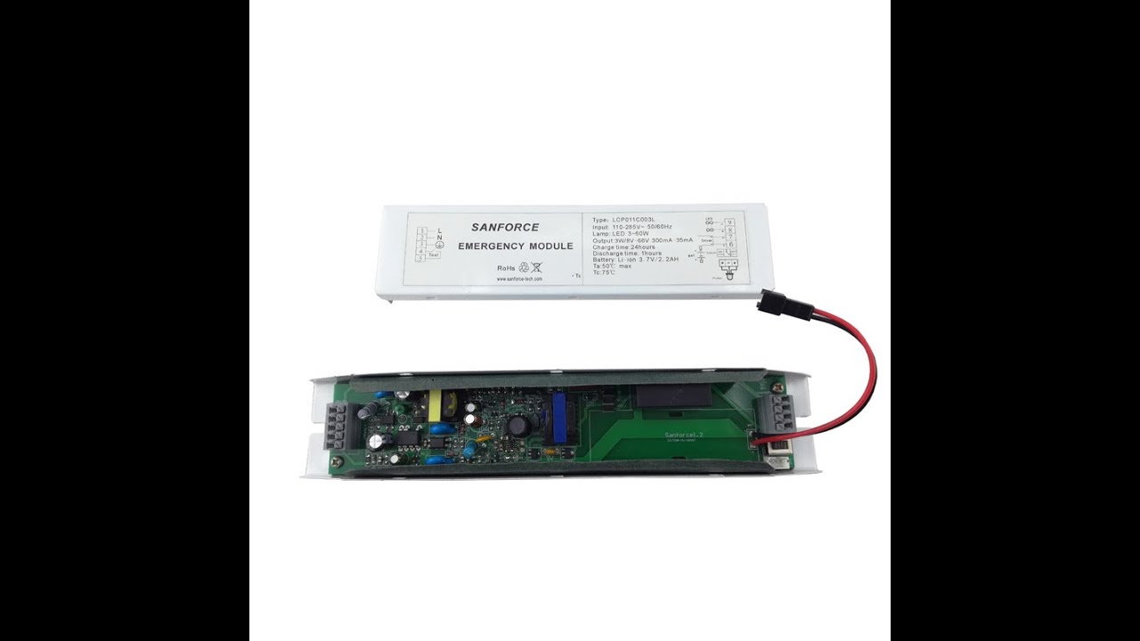 2~4W 6~60V DC LED Panel Emergency Driver | Sanforce - YouTube