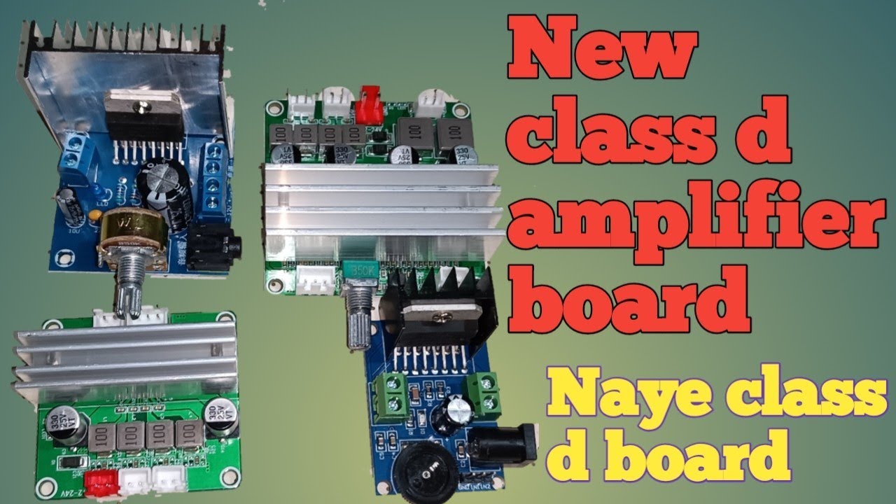 New class d amplifier board/ naye class d board - YouTube