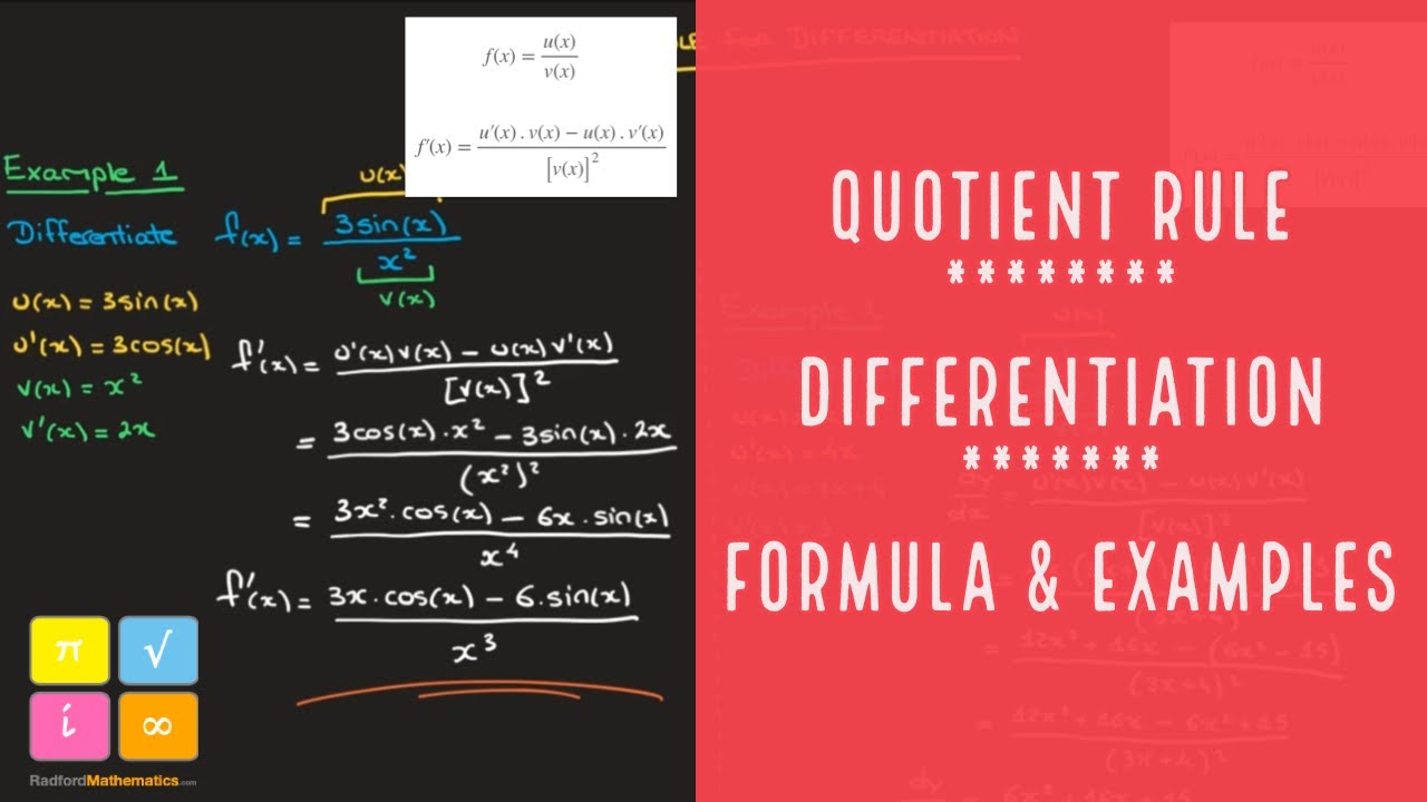 Quotient Rule For Differentiation Formula Worked Examples YouTube quotient-rule-for-differentiation-formula-worked-examples-youtube