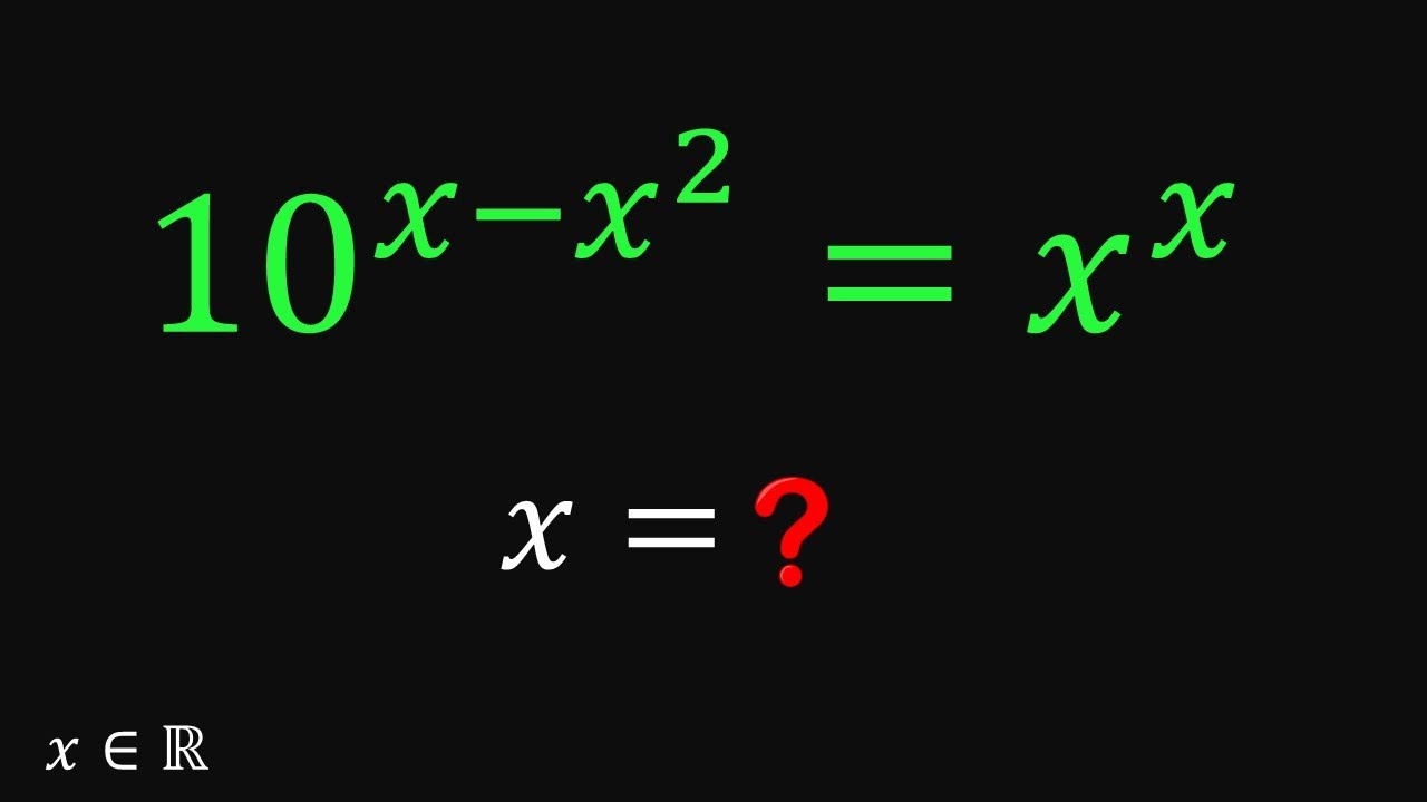 Let s Solve Math Challenge 10 x x 2 X x YouTube