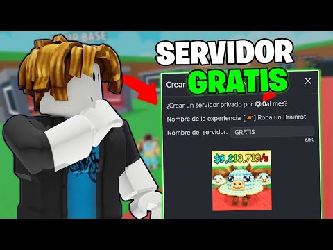 *TRUCO* COMO TENER un SERVIDOR PRIVADO GRATIS en STEAL BRAINROT✅