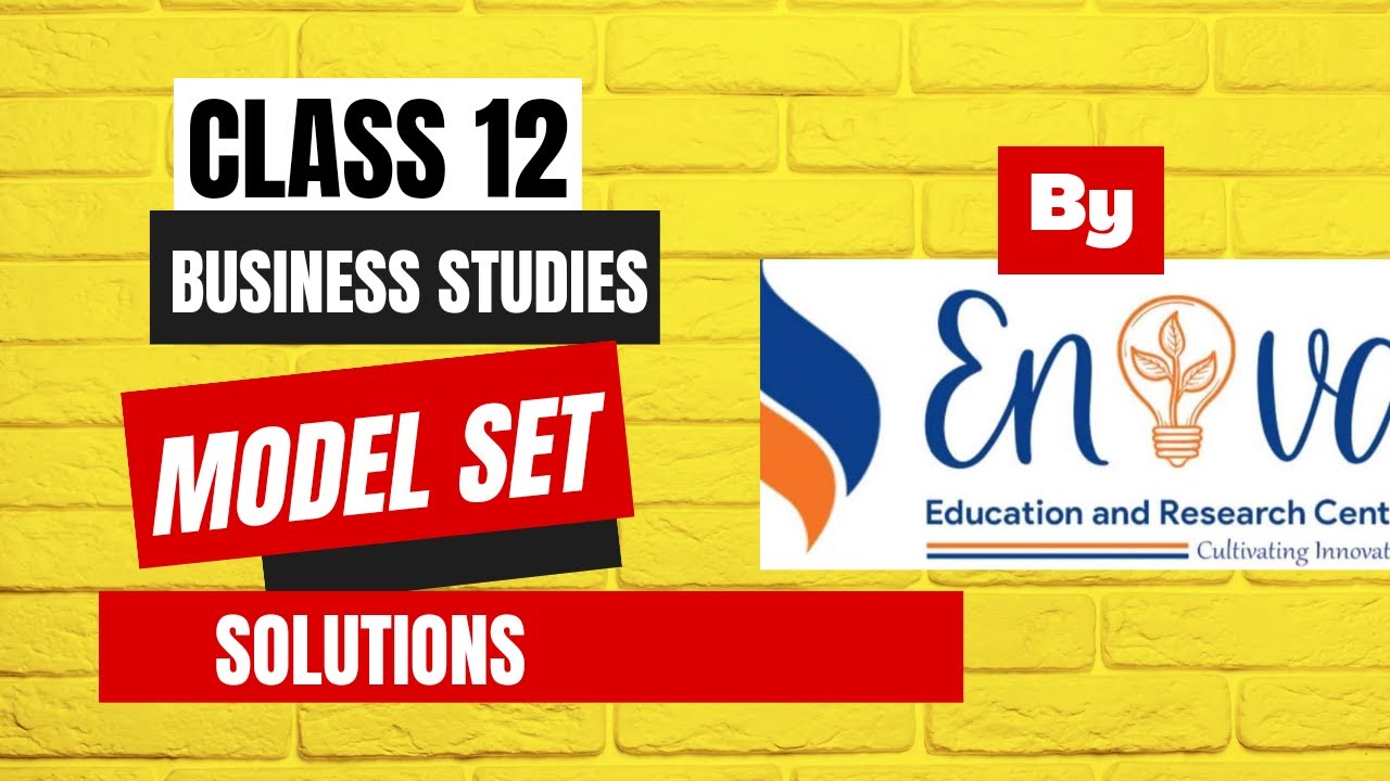 Class 12 Business Studies New Model Set Solutions - YouTube