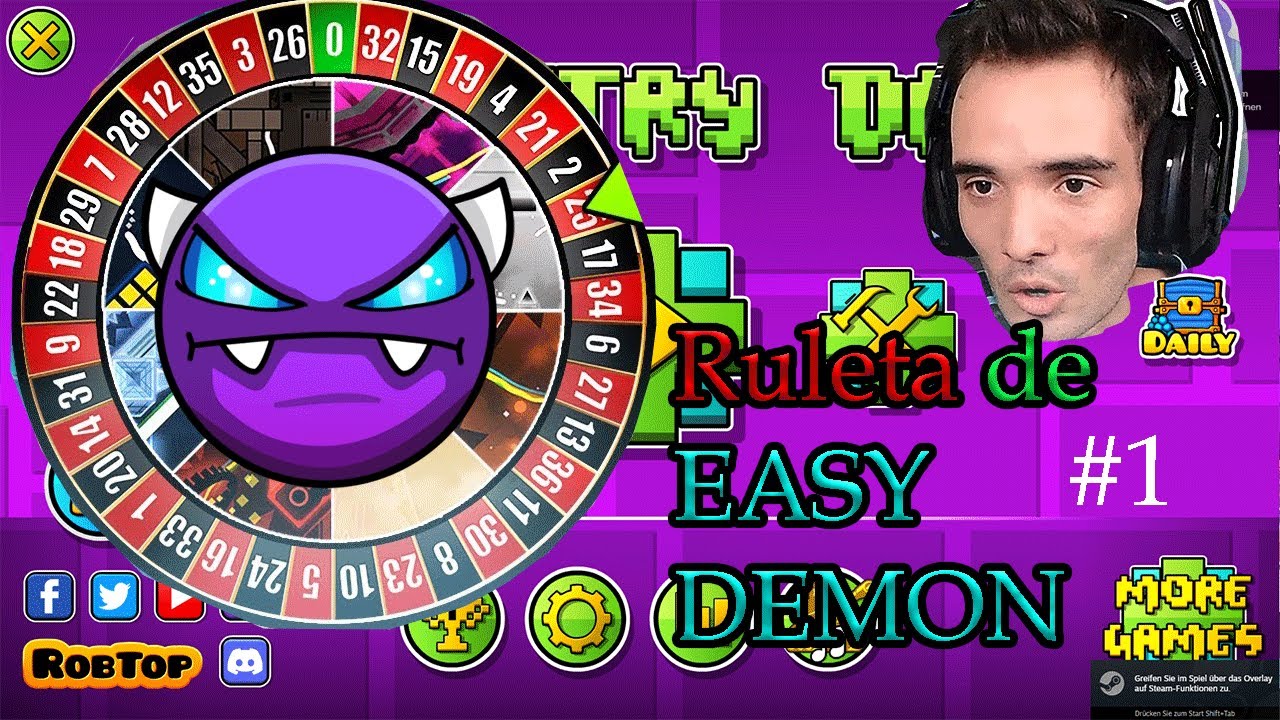 Ruleta de Easy Demons #1┃Geometry Dash - YouTube
