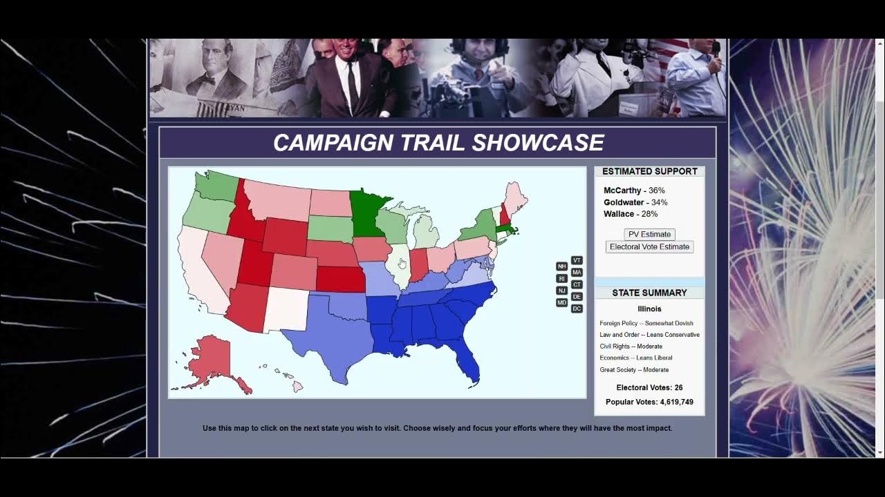 Trying to win as George Corley Wallace in the 1964 three-way campaign (New Campaign Trail ...
