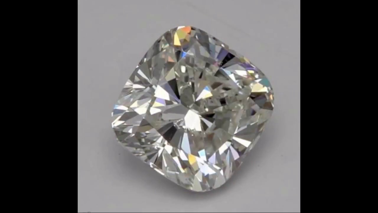 0.90ct H SI1 Cushion Modified Brilliant Cut Diamond - Australian Diamond Network - YouTube