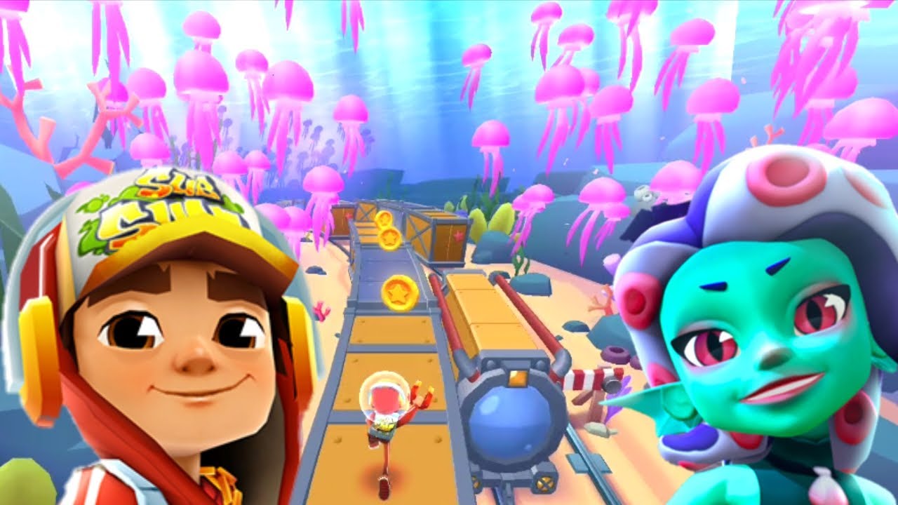 SUBWAY SURFERS UNDERWATER : JAKE STAR OUTFIT - YouTube