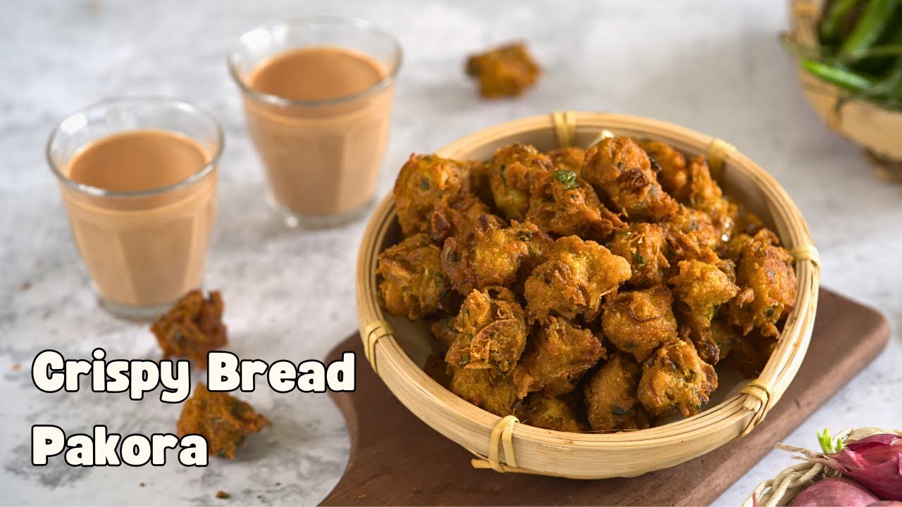 Crispy Bread Pakora Recipe | Bread Pakoda | Easy & Delicious Snack by ...