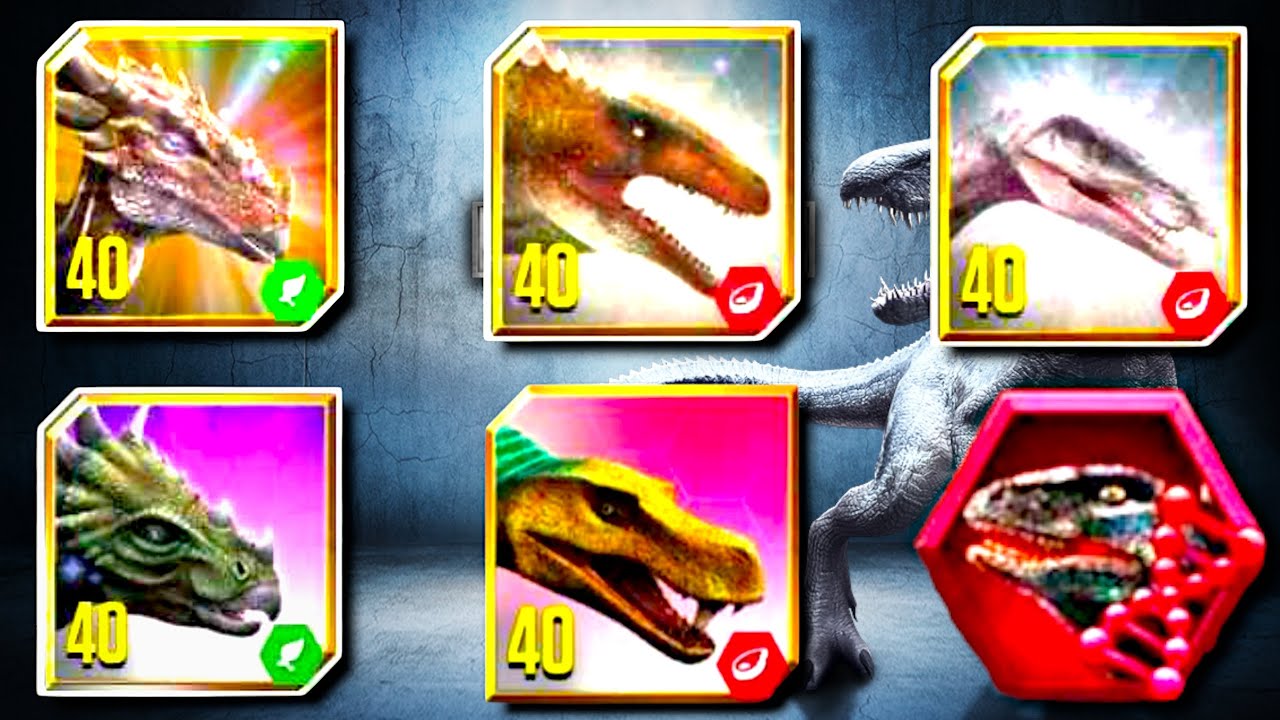 NEW DINOSAURS & HYBRIDS FIRST LOOK - Jurassic World The Game - YouTube