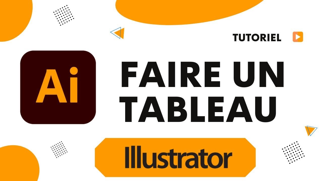 Comment faire un tableau sur Illustrator - YouTube