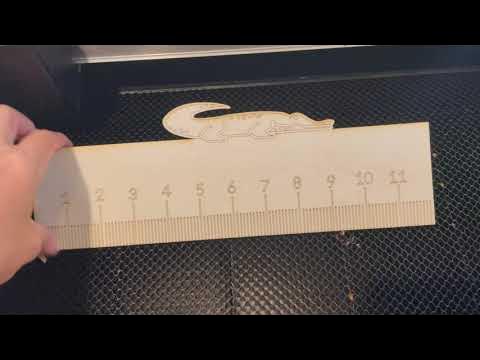 Glowforge Custom Ruler Lesson Idea - YouTube