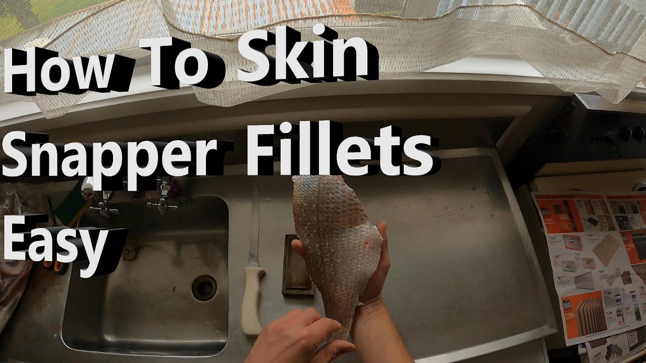 How To Skin Snapper Fillets Easy - YouTube