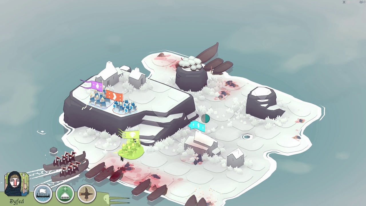 Bad North (PC game footage), including enemy Brutes - YouTube