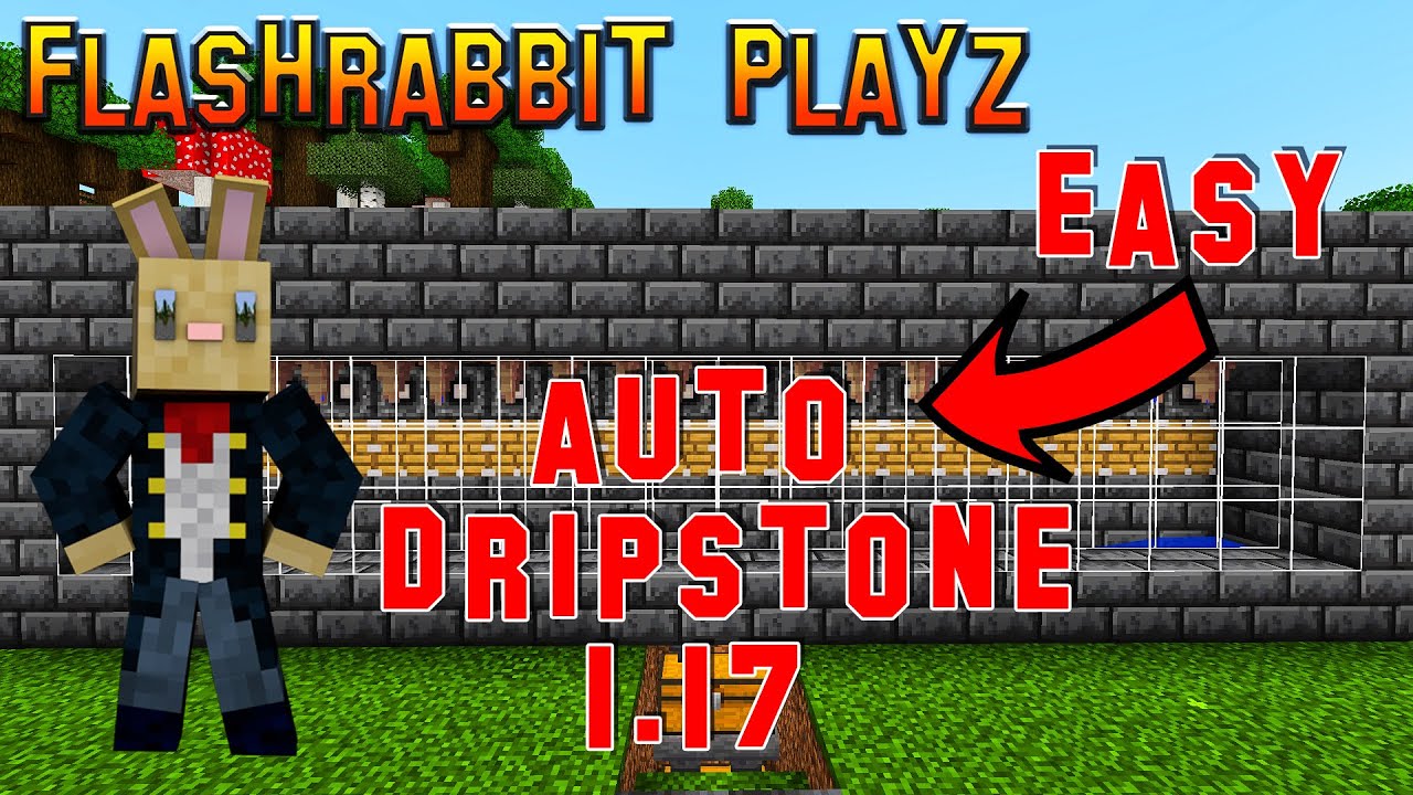 MINECRAFT 1.17 | EASY AUTOMATIC DRIPSTONE FARM - YouTube