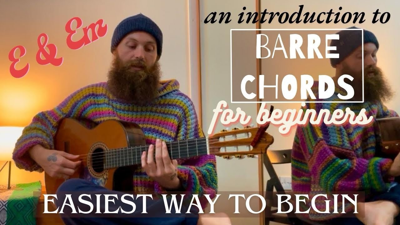 Easy barre chords for beginners - Guitar Tutorial - YouTube