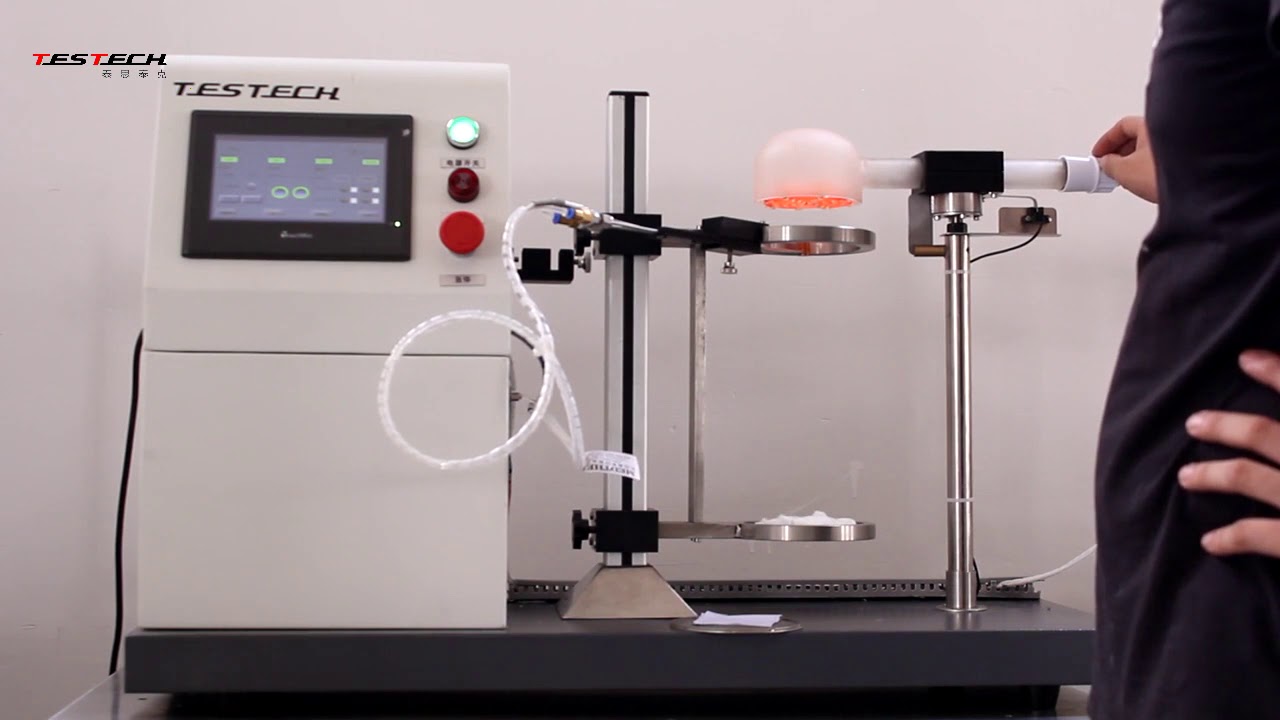 NF P92-505 TESTech Melting Materials Dripping Test Machine - YouTube