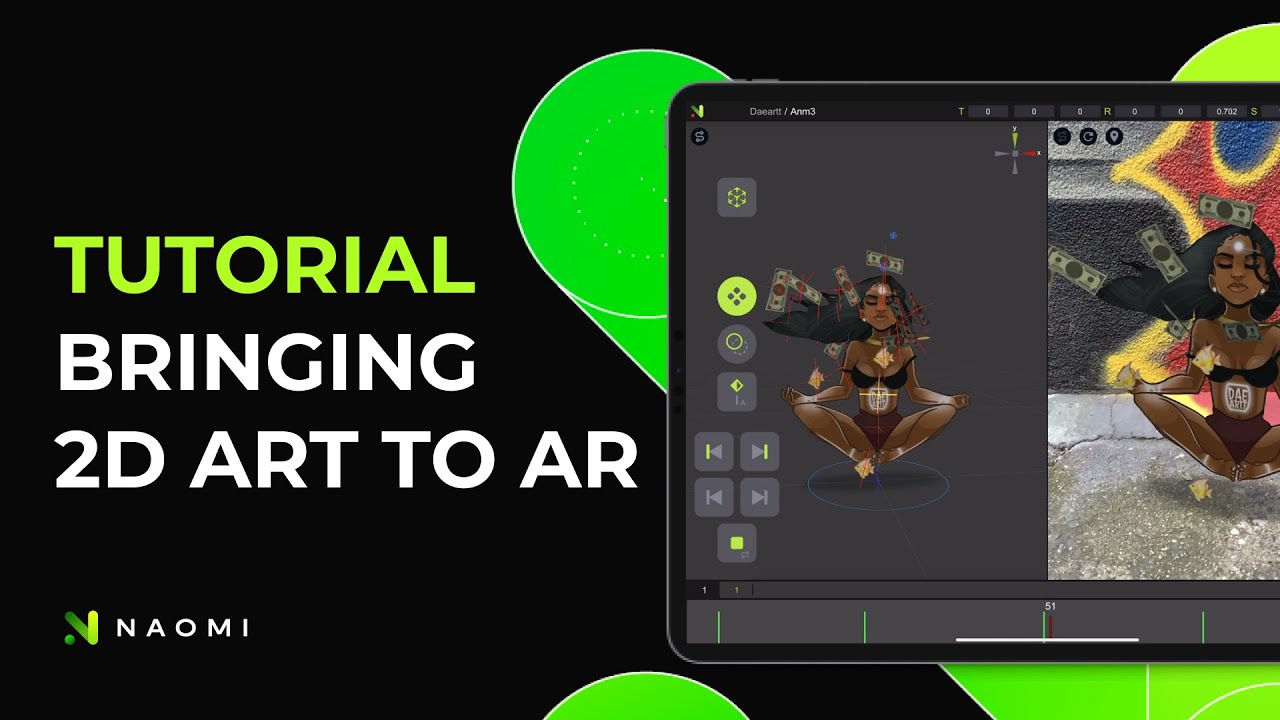 Bringing 2D Art to AR with Naomi animation app - YouTube