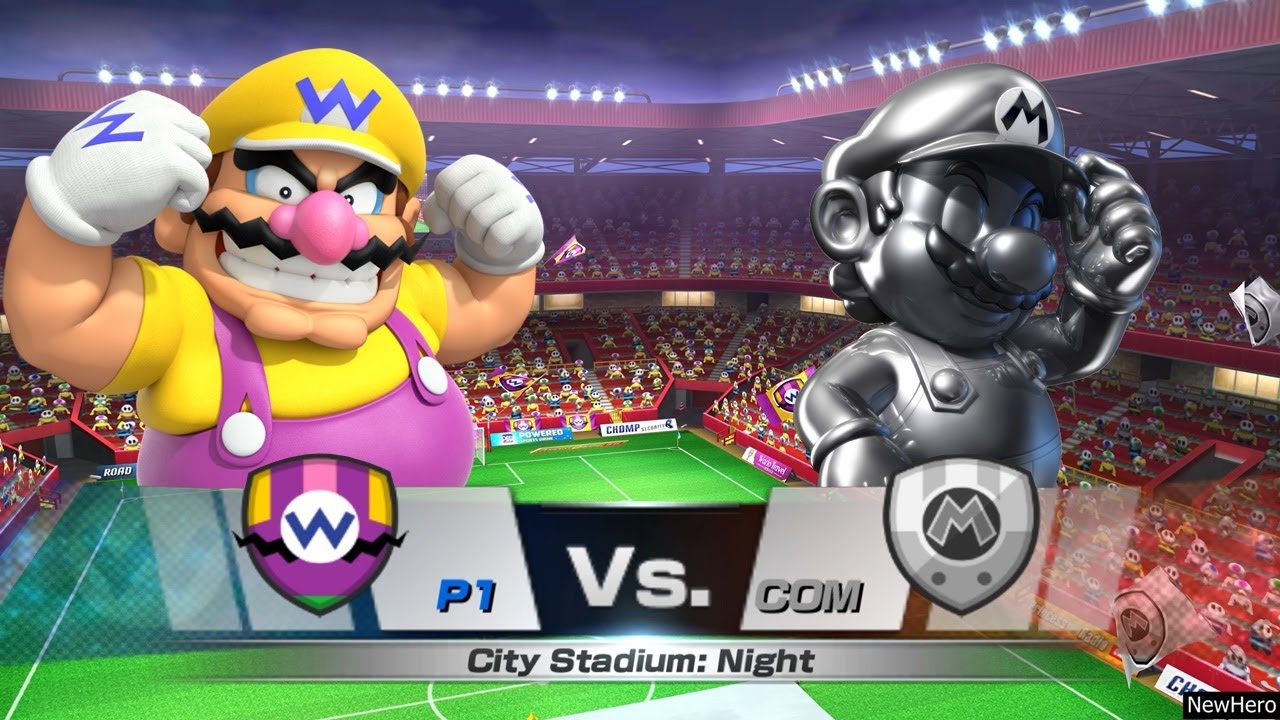 Mario Sports Superstars - Wario/Mario Vs. Metal Mario/Luigi - YouTube