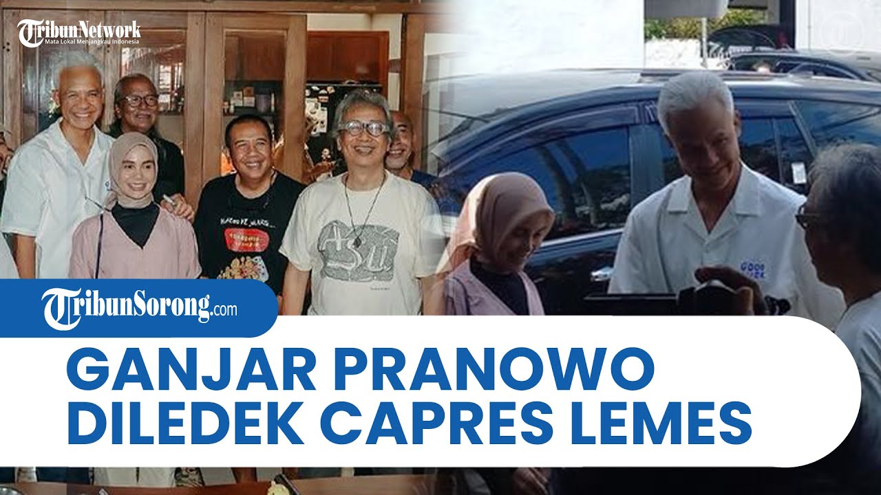Ganjar Pranowo DILEDEK CAPRES LEMES saat Sambangi Rumah Butet seusai ...