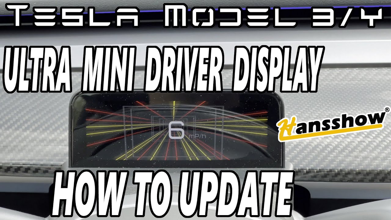 Tesla Model 3/Y - Ultra Mini Driver Display - How To Update - YouTube