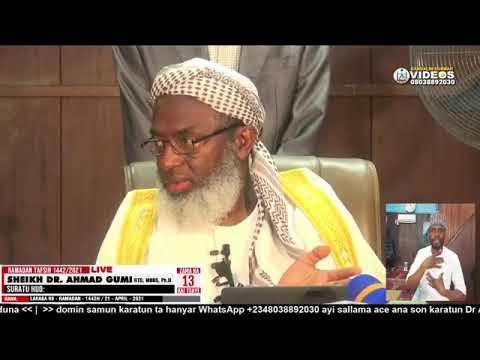 Yini na 13 Tafseer Ramadan na 1442H/2021 Da Dr. Ahmad Abubakar Mahmud Gumi ya gabatar - YouTube