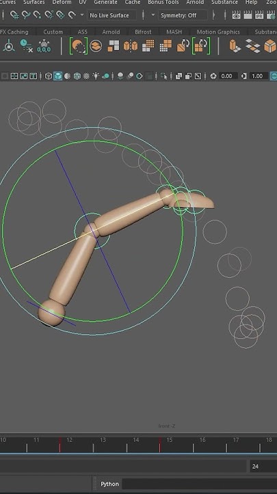 Maya Overlapping Action Follow Through Arcs Arm Swing Animation #maya #animation - YouTube