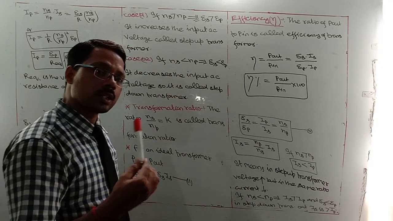 Class 12. EFFICIENCY of. TRANSFORMER - YouTube