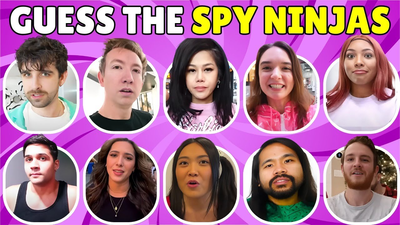 Spy Ninjas Quiz! Chad Wild Clay, Vy Qwaint, Daniel, Regina & Daniela ...