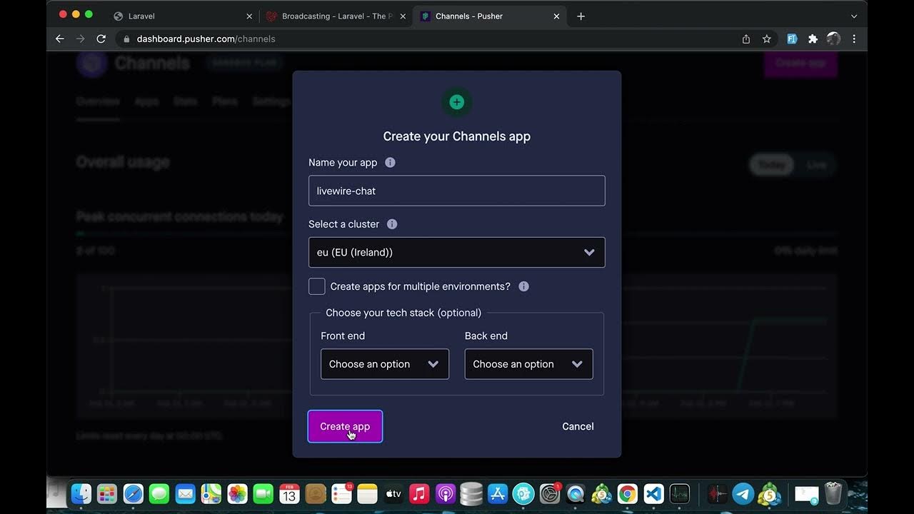 28 Setup Pusher (Laravel-Livewire Chat-Message App Tutorial) - YouTube