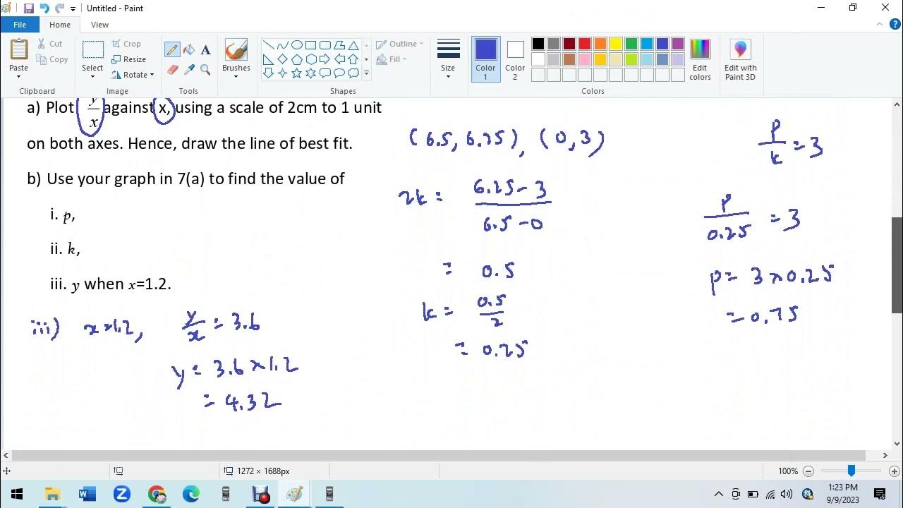 F4 C6 Linear Law SPM 2007 P2 Q7 - YouTube