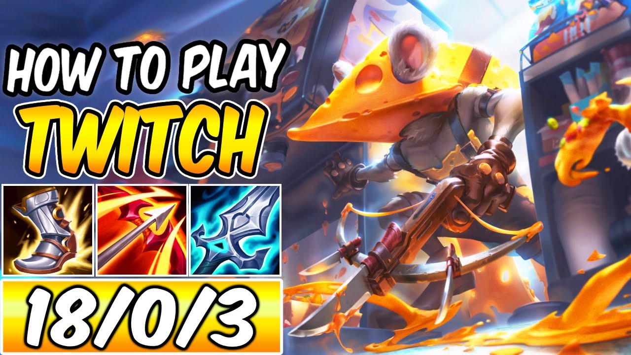 HOW TO PLAY TWITCH ADC | Build & Runes | Diamond Guide | CHEDDAR CHIEF ...